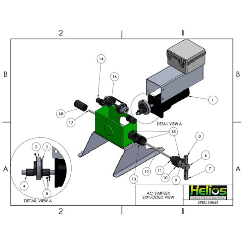 AC Simplex Pump Assembly - Helios Injection Systems