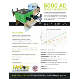 Helios 5000AC Triplex Head Spec Sheet - Helios Injection Systems