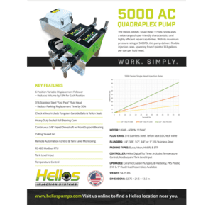 Helios Injection Systems - Cordell, OK - Data Sheets